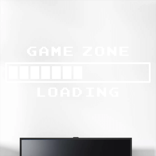 Game zone loading wallsticker → Fra 139 Kr.