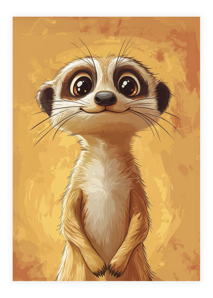 Smilende surikat plakat → Fra 59 Kr.